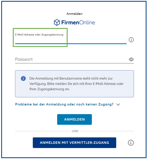 Neues zur Anmeldung bei FirmenOnline: Einfacher und moderner!